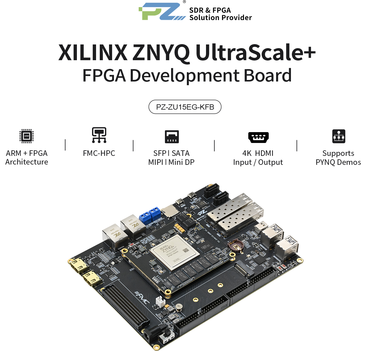 Puzhi AMD Xilinx Zynq UltraScale+ MPSoC XCZU15EG FPGA Development Board ...