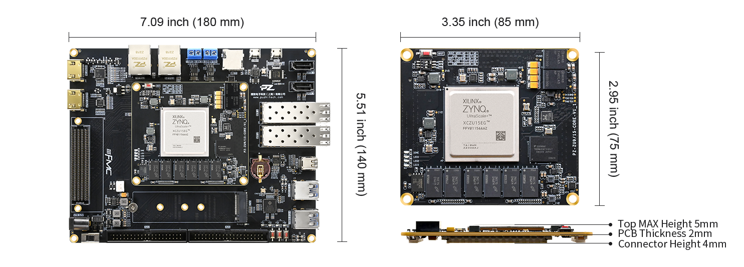Puzhi AMD Xilinx Zynq UltraScale+ MPSoC XCZU15EG FPGA Development Board ...
