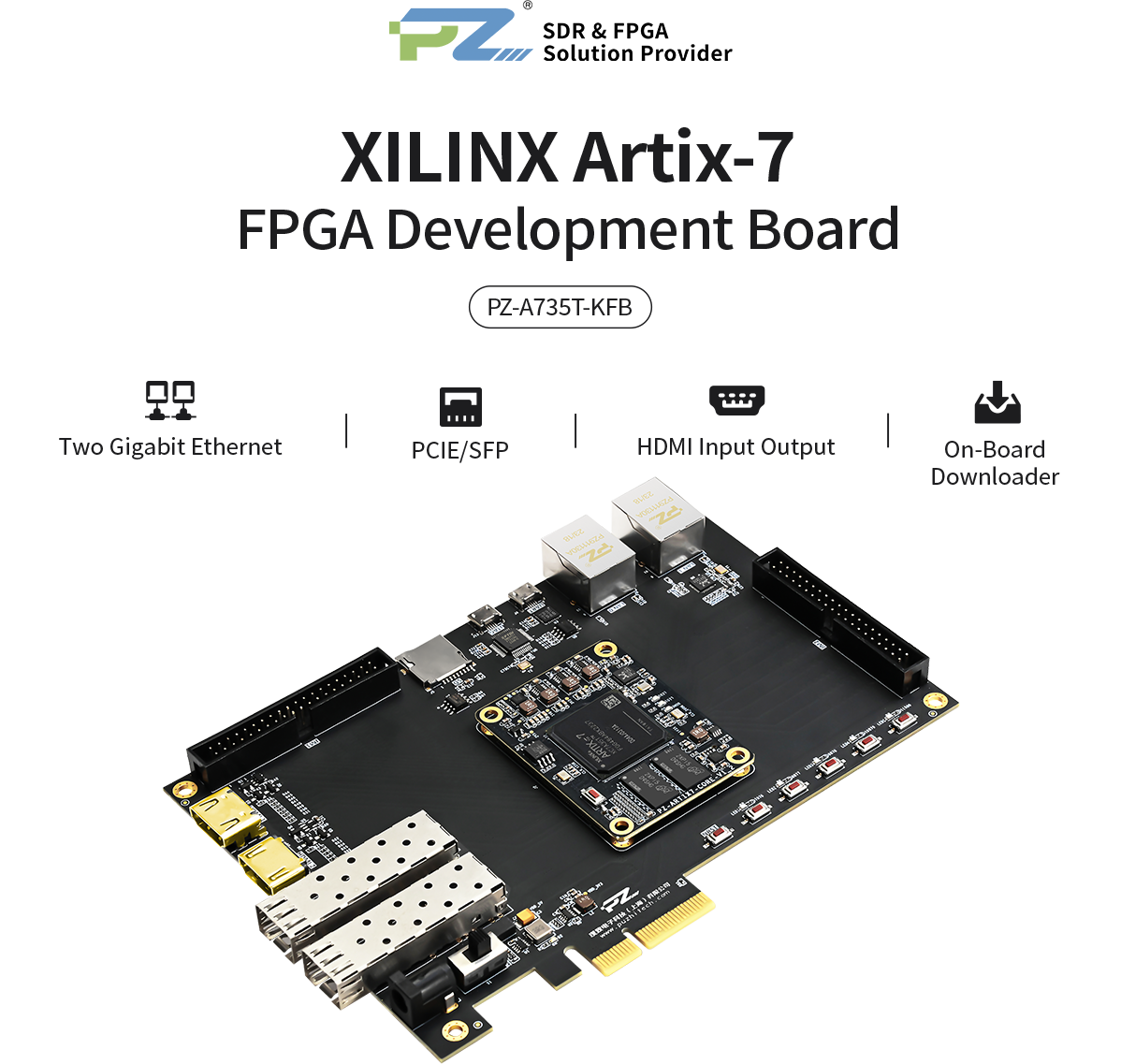 Puzhi AMD Xilinx Artix-7 XC7A35T FPGA Development Board Evaluation Kit ...